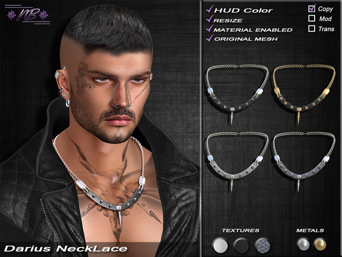 Second Life Marketplace Nb Darius Necklace
